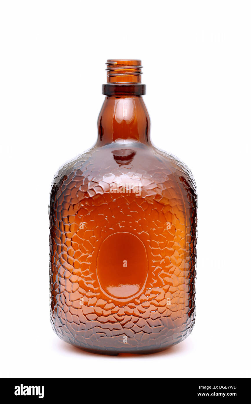 Closeup on glass whiskey bottle Cut Out Stock Images & Pictures - Alamy