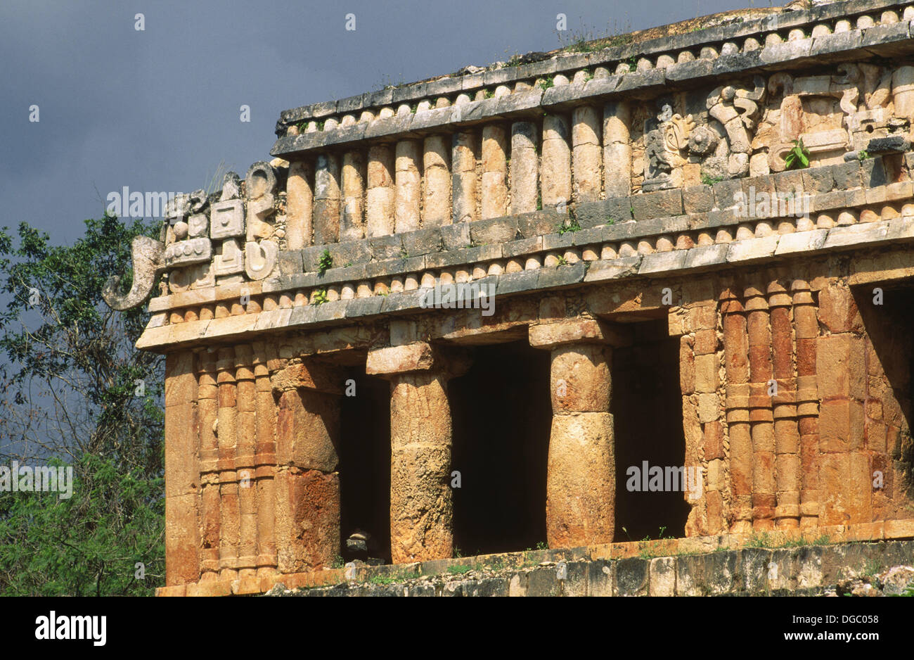Puuc-style Mayan ruins at Sayil. Yucatan, Mexico Stock Photo - Alamy