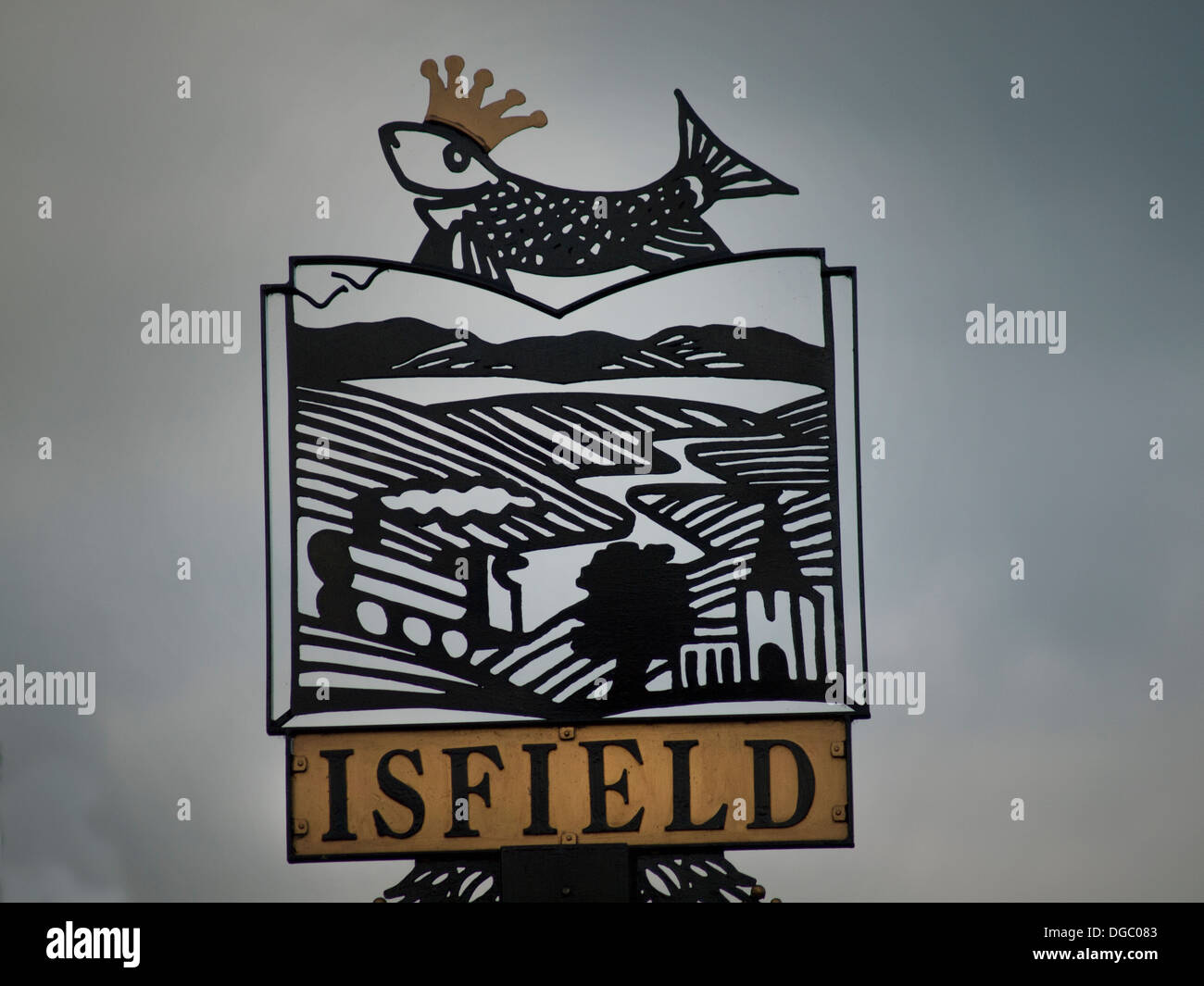 The small village of Isfield Stock Photo - Alamy