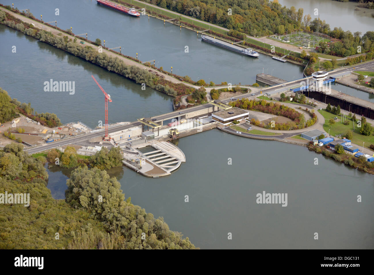 The Rhine River And Locks Stock Photos & The Rhine River And Locks ...