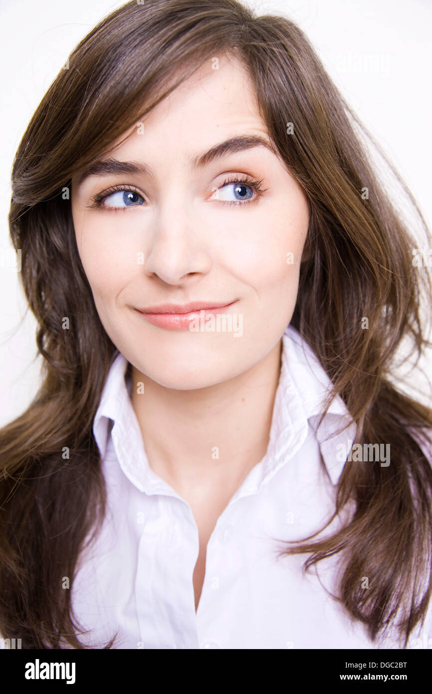 Close up eyes looking sideway hi-res stock photography and images - Alamy