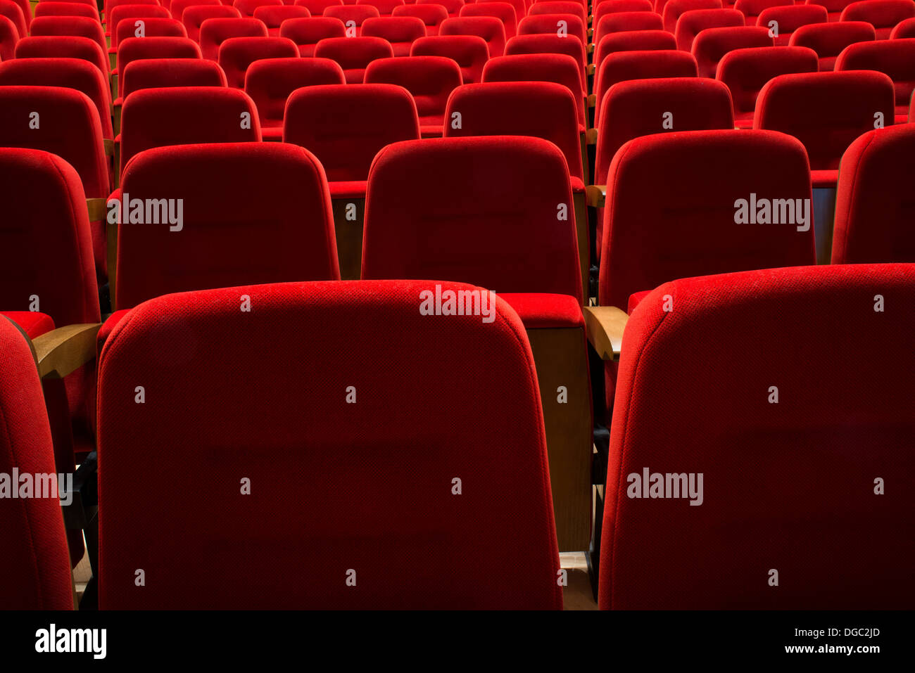 Red seats in a theater and opera Stock Photo - Alamy