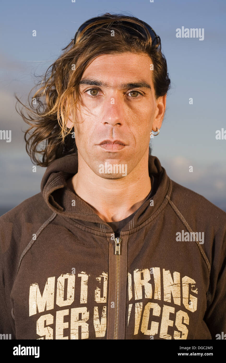 Portrait of Man Looking At Camera Stock Photo - Alamy