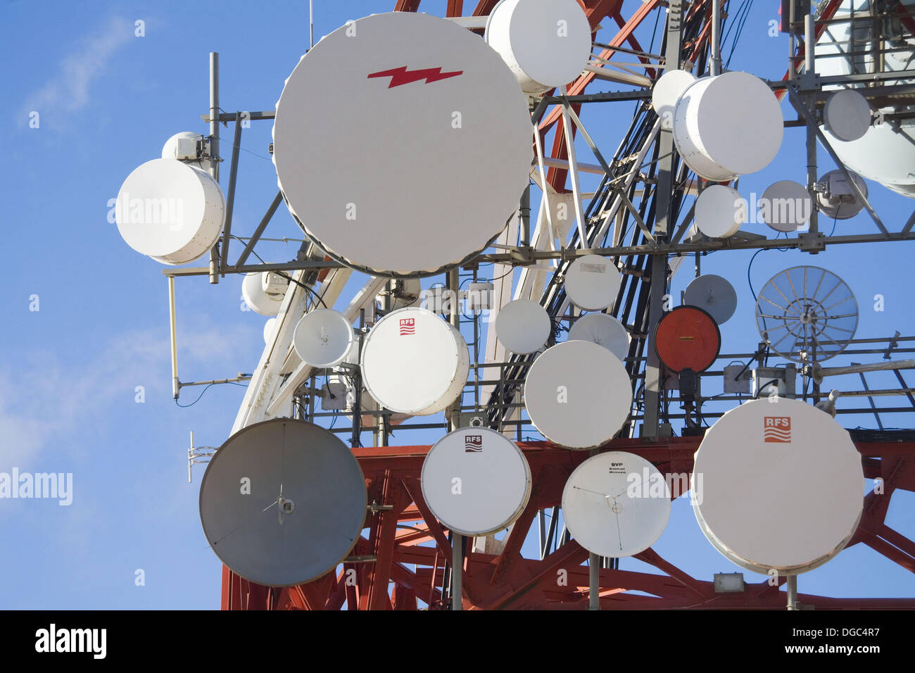 Communication masts mijas malaga spain hi-res stock photography and ...
