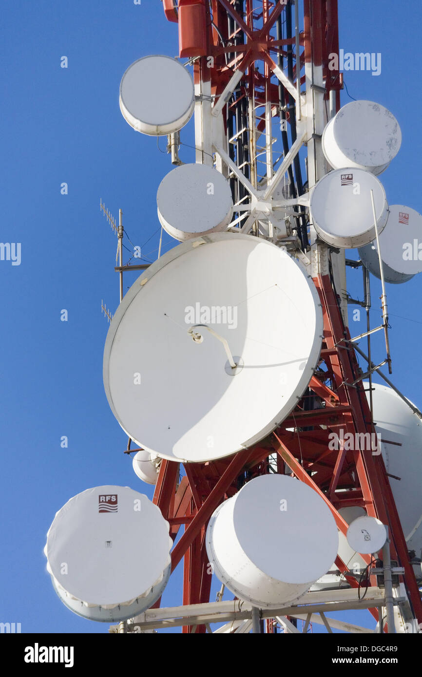 Communication masts mijas malaga spain hi-res stock photography and ...