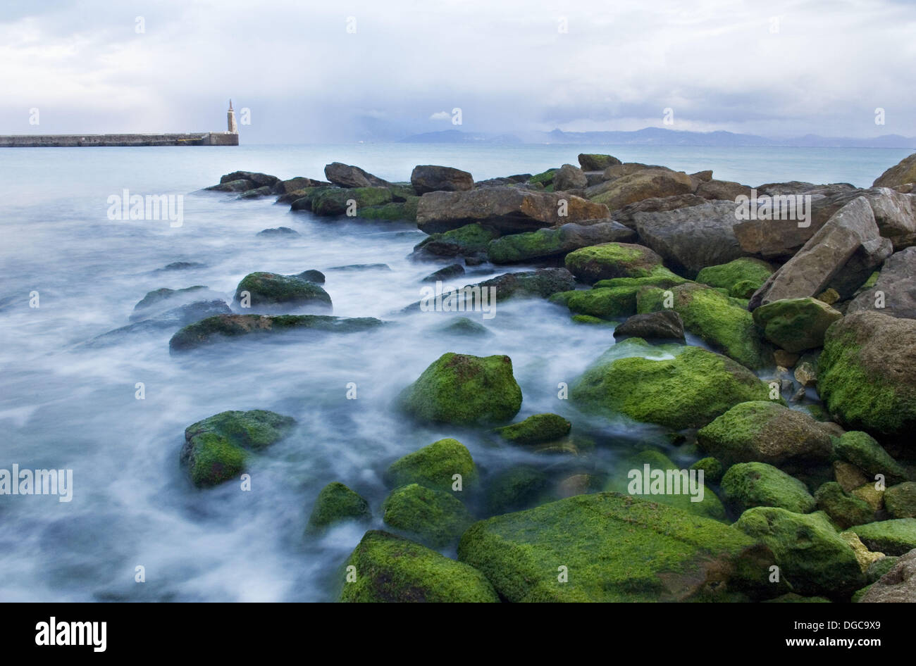 Tarifa fishing harbour, Cadiz, Andalucia, Spain Stock Photo - Alamy