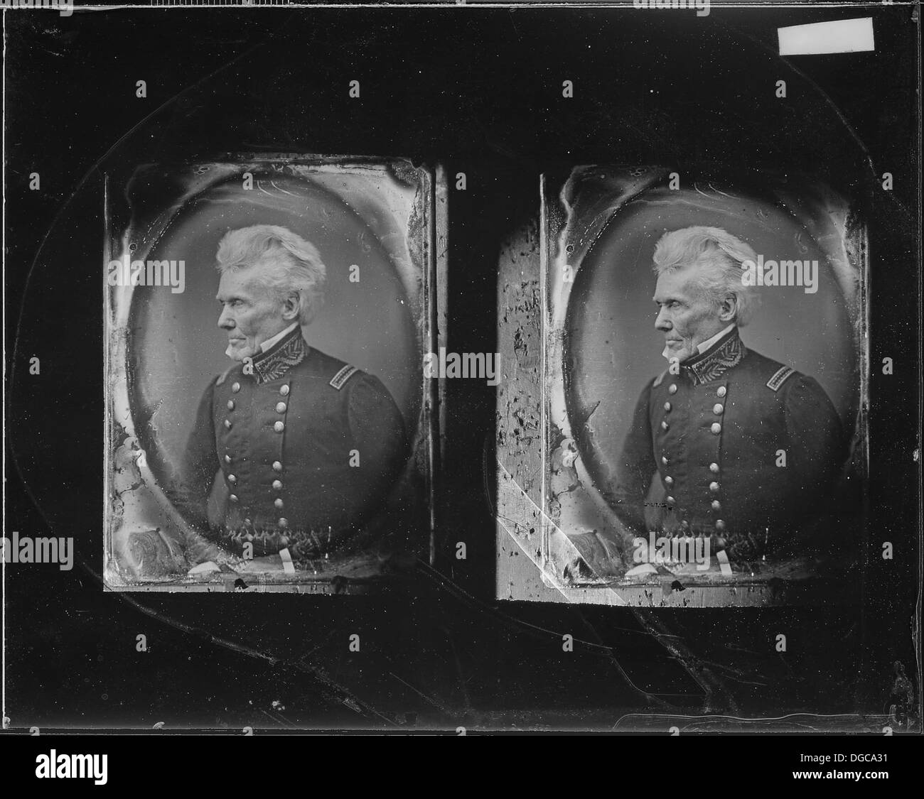 A portrait of General Edmund P. Gaines, an American military officer ...