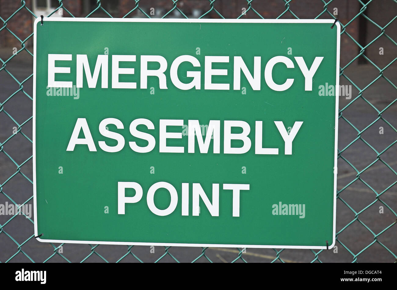 Fire muster point sign hi-res stock photography and images - Alamy