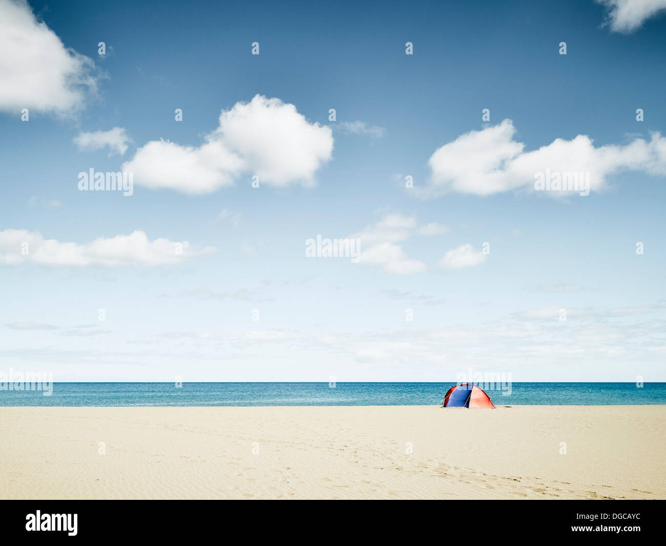 Blue beach tent hi-res stock photography and images - Alamy