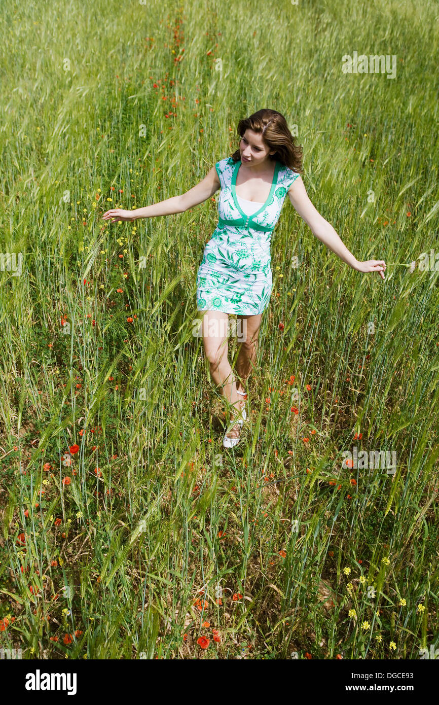 Caucasian young woman from above skirt hi-res stock photography and ...