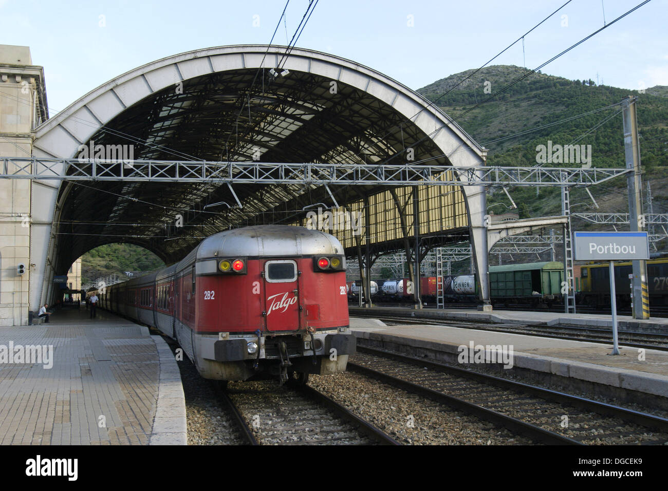 Portbou railway station hi-res stock photography and images - Alamy