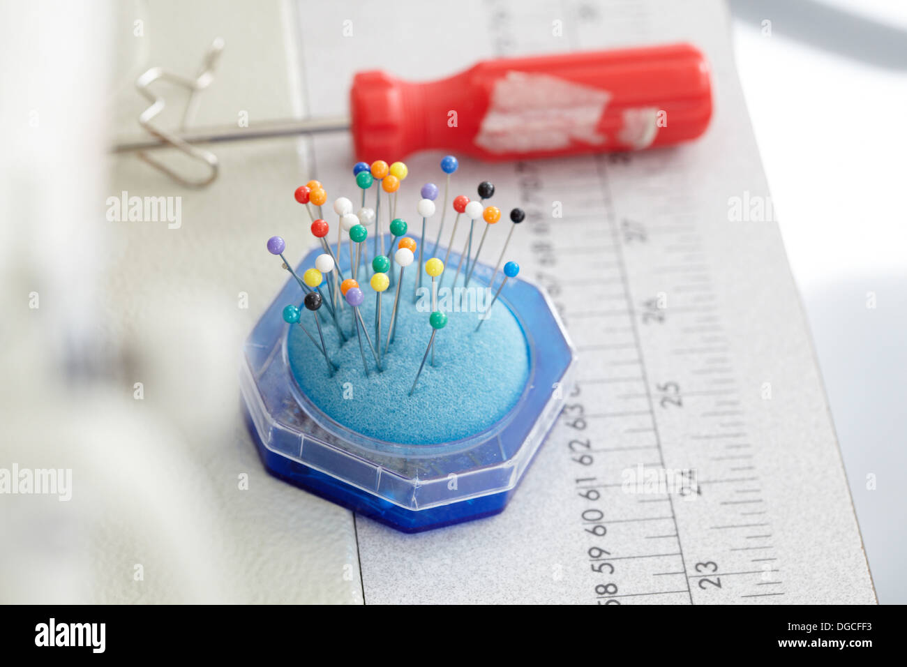Pincushion tape measure hi-res stock photography and images - Alamy