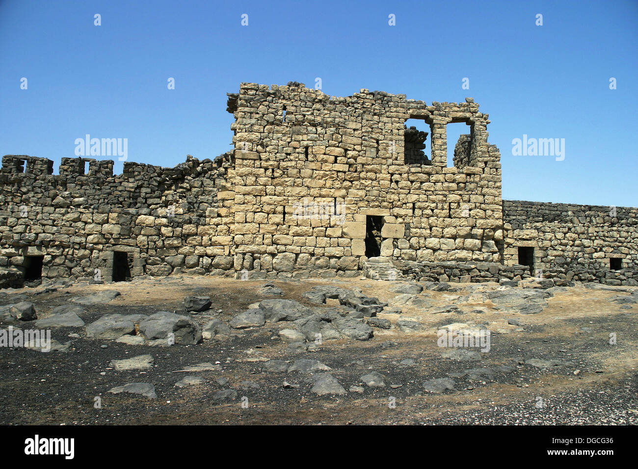 Qasr Azraq fortress, Jordan Stock Photo - Alamy