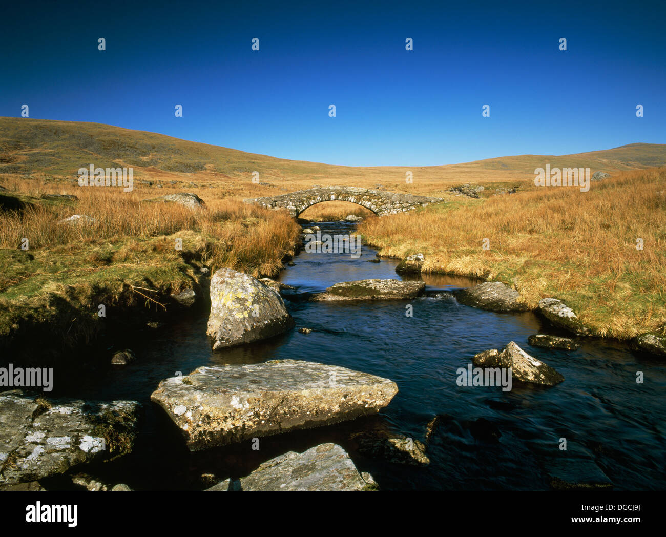 Pont Scethin C18th bridge over the Afon Ysgethin, Ardudwy, Snowdonia ...