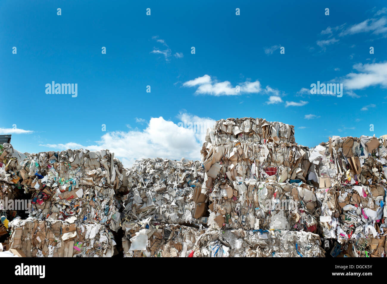 Pile of papers in a recycle center Stock Photo - Alamy