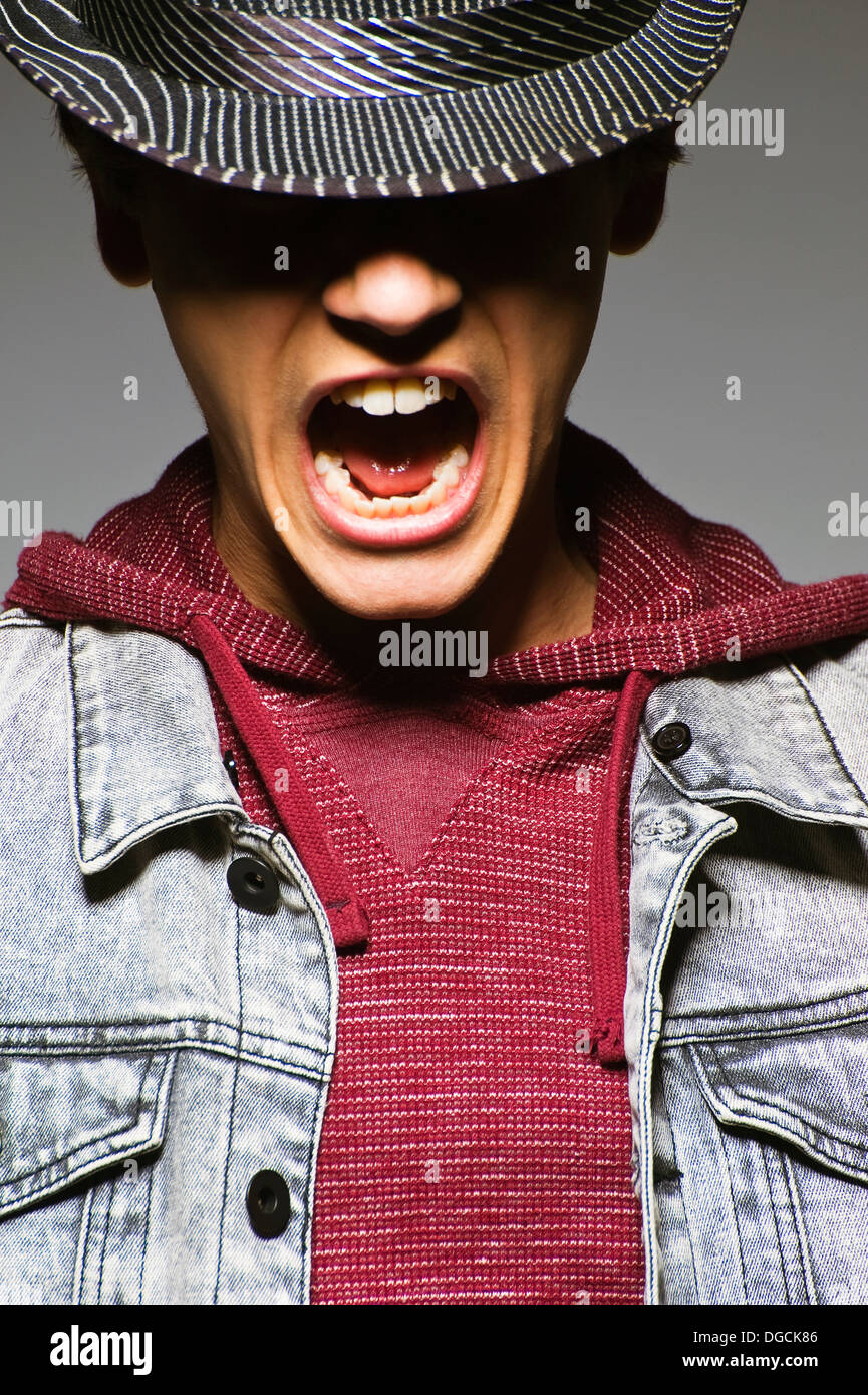 Person wearing red hat hi-res stock photography and images - Alamy