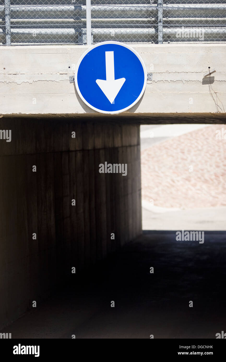 Tunnel ahead sign hi-res stock photography and images - Alamy