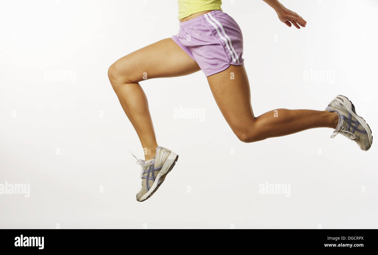 Short track running female hi-res stock photography and images - Alamy