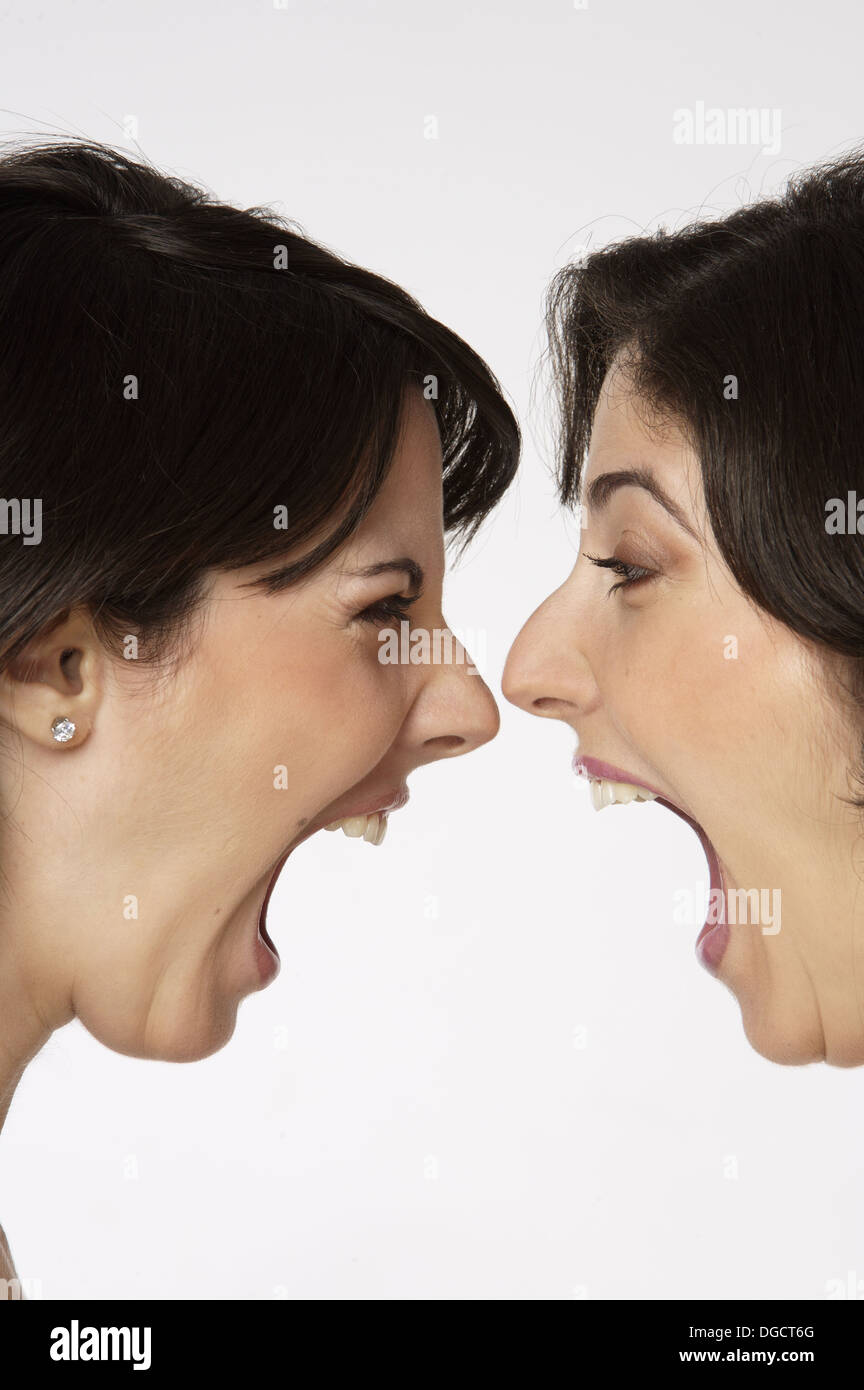 Adult sisters argue hi-res stock photography and images - Alamy
