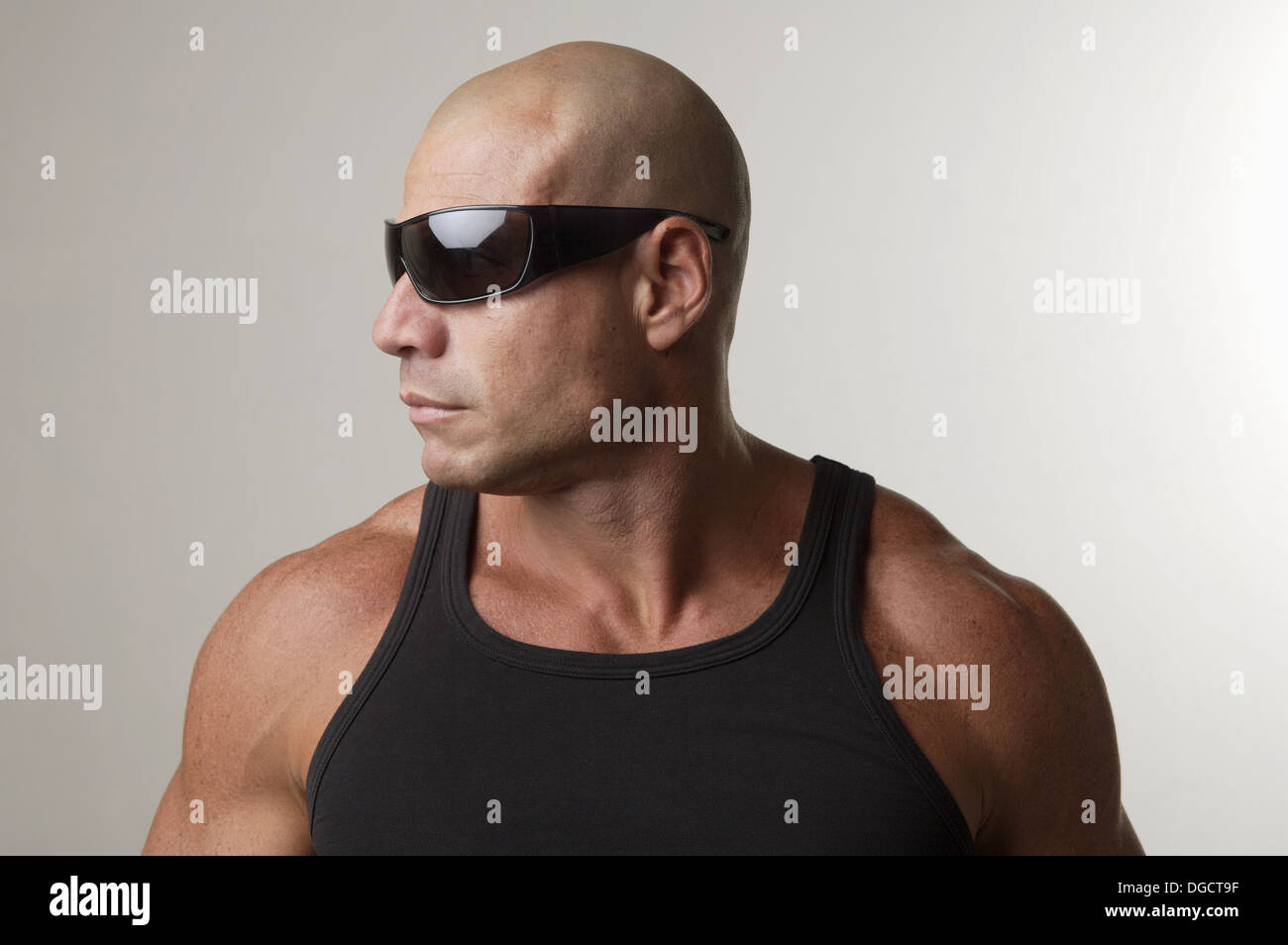 Tough man profile hi-res stock photography and images - Alamy