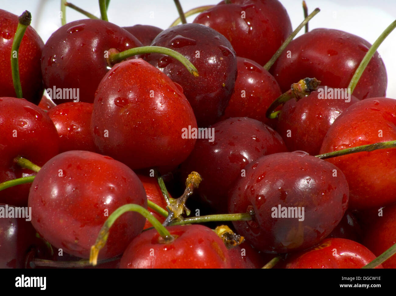 Fresh Cherries,close up Stock Photo - Alamy