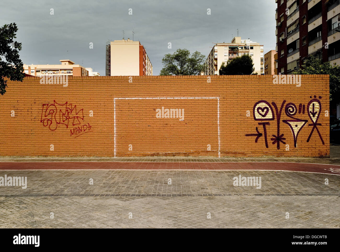 Goal painted on wall hi-res stock photography and images - Alamy