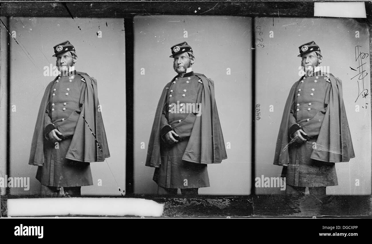 This image depicts General Lewis Cass Hunt, a notable military figure ...