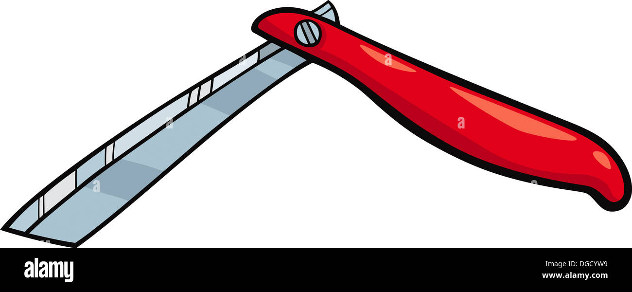 Cartoon Illustration of Razor Clip Art Stock Photo - Alamy