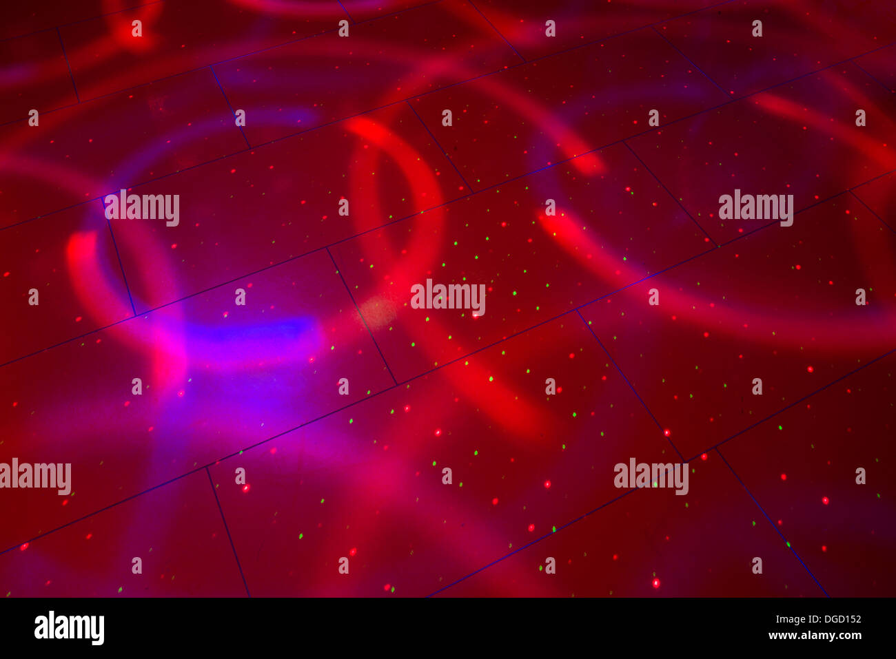 Disco with colorful lights. Dancing Stock Photo - Alamy