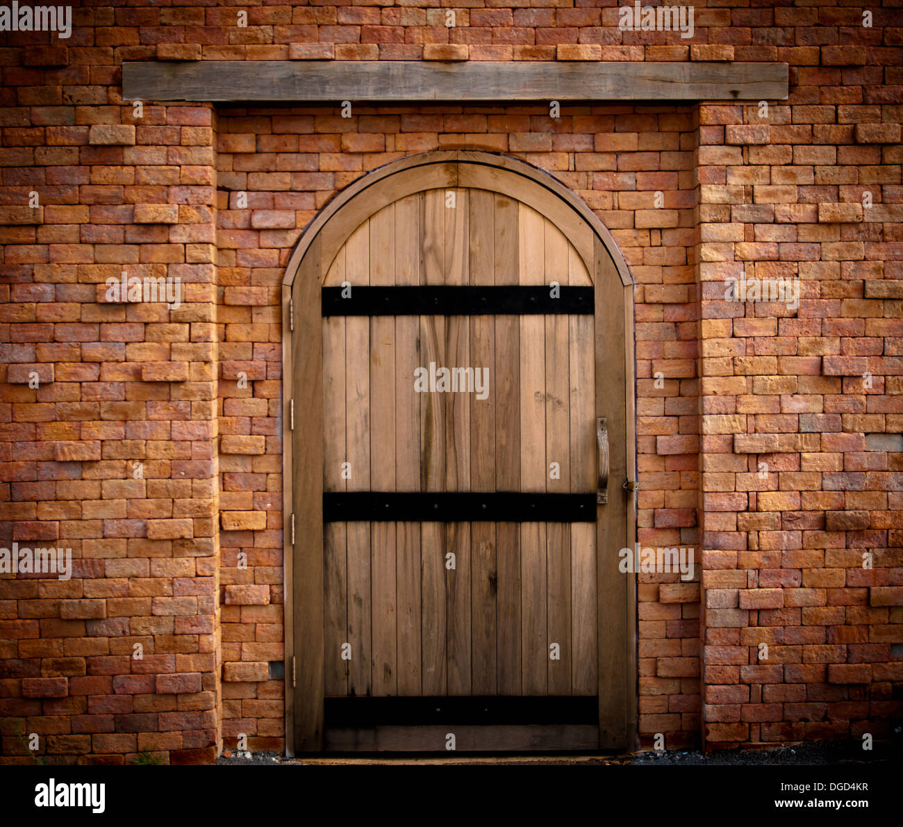 Doors on brick wall hi-res stock photography and images - Alamy