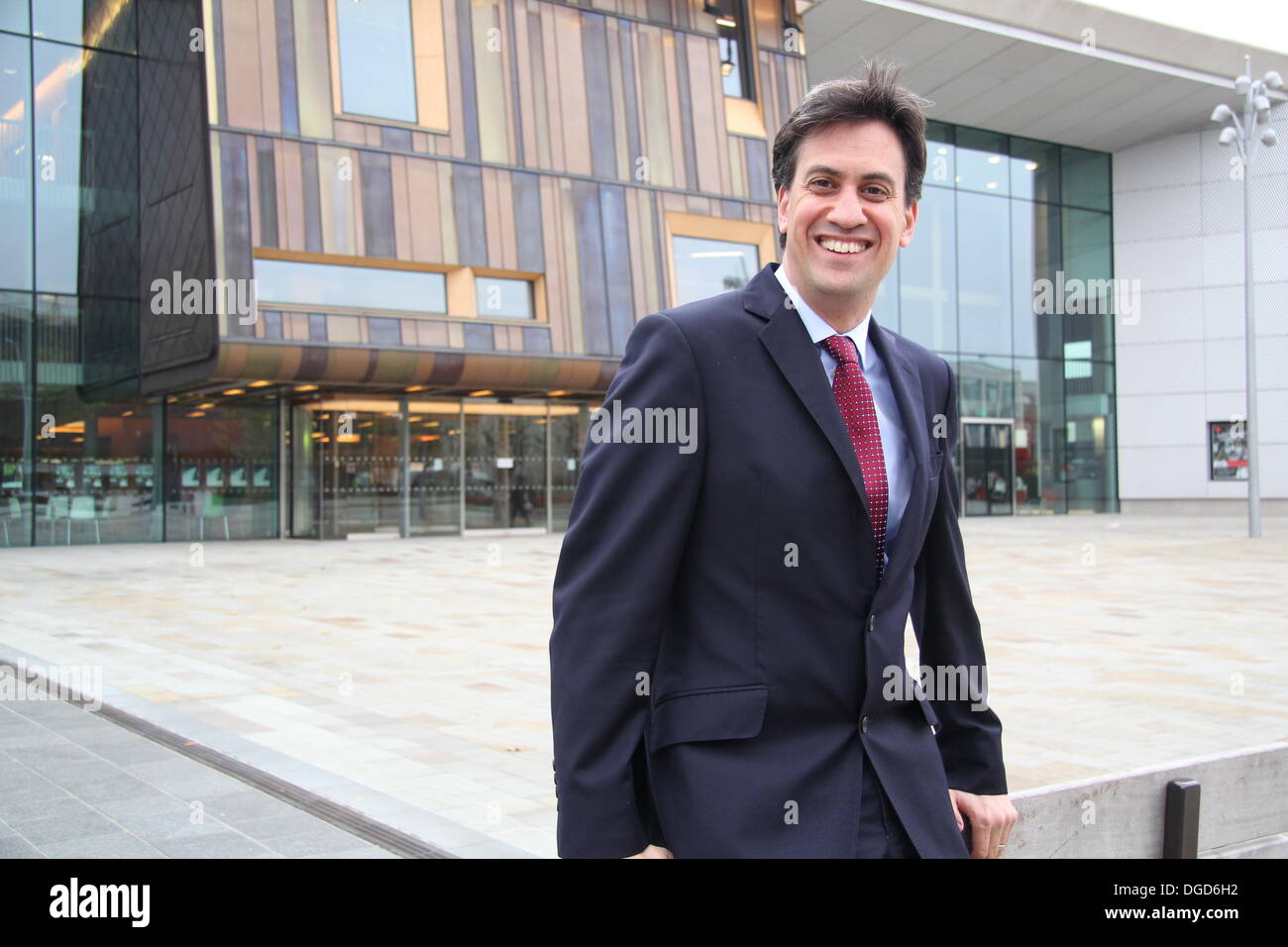 Labour Party leader & MP for Doncaster North, Ed Miliband visits Cast ...