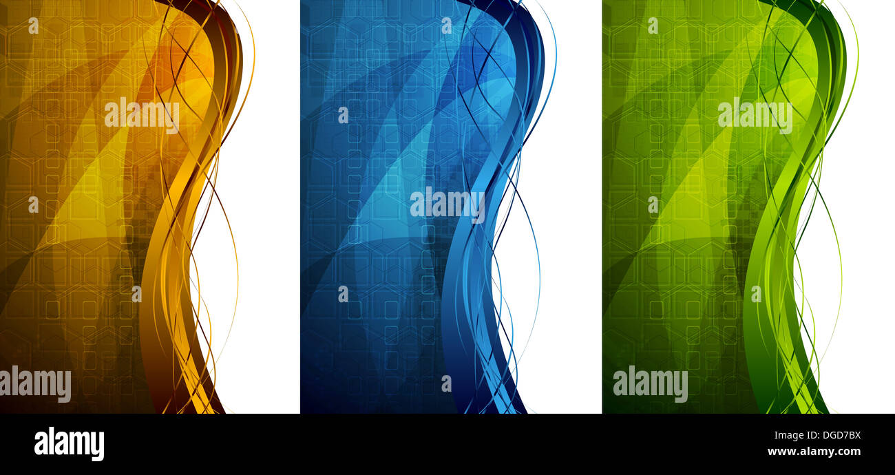 Abstract technical banners. Vector illustration eps 10 Stock Photo - Alamy