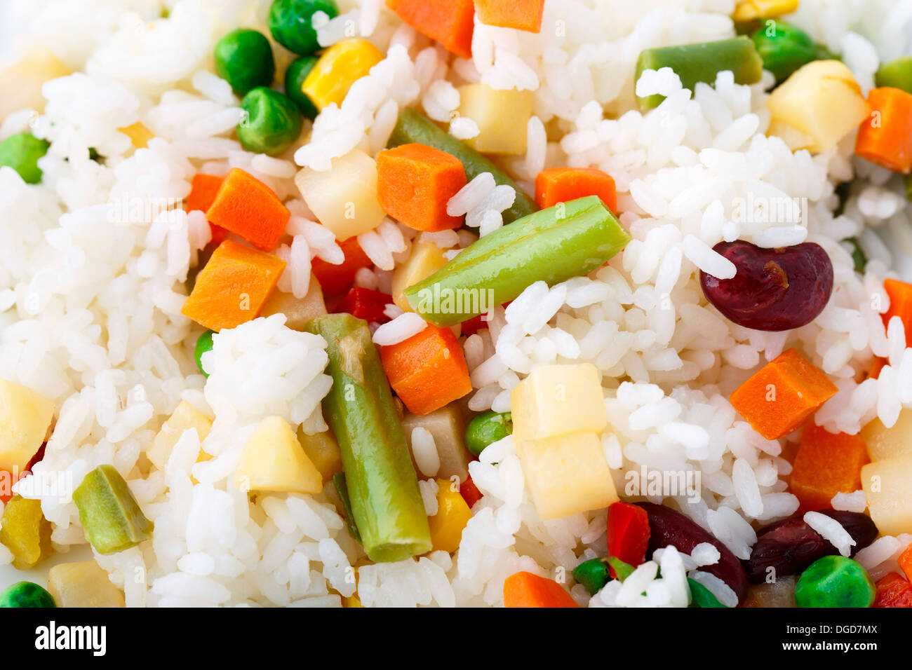 Delicious rice with vegetables Stock Photo - Alamy