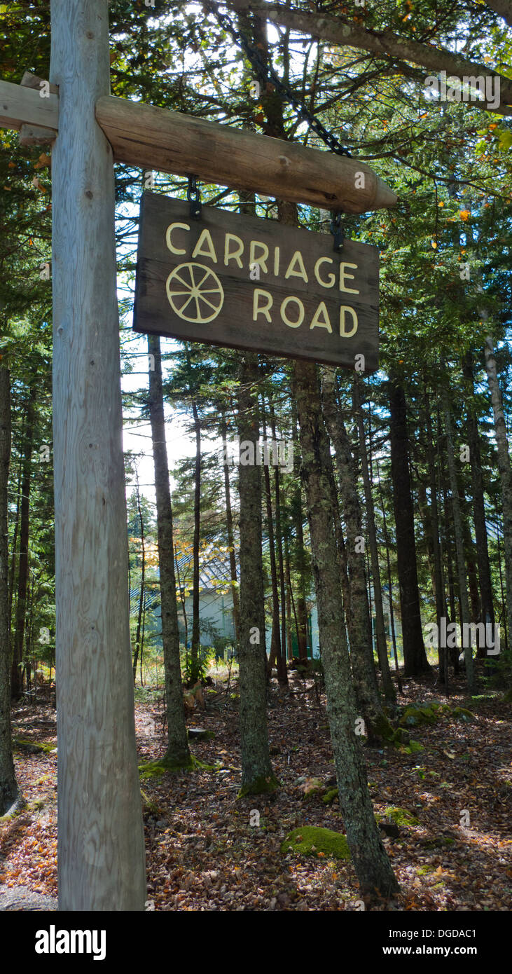 Acadia national park sign hi-res stock photography and images - Alamy