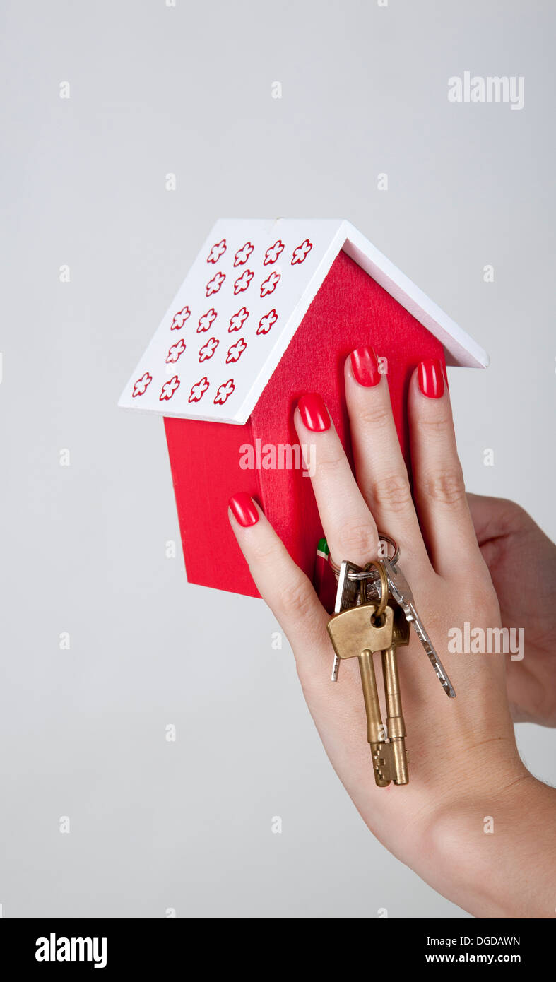 Woman keys hand hi-res stock photography and images - Alamy