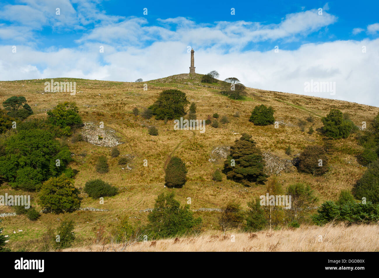 Rodney's Pillar, Breidden Hills, on the Shropshire-Powys border, UK ...