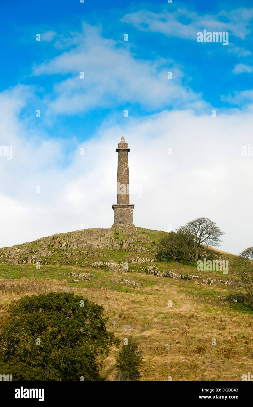 Rodney's Pillar, Breidden Hills, on the Shropshire-Powys border, UK ...