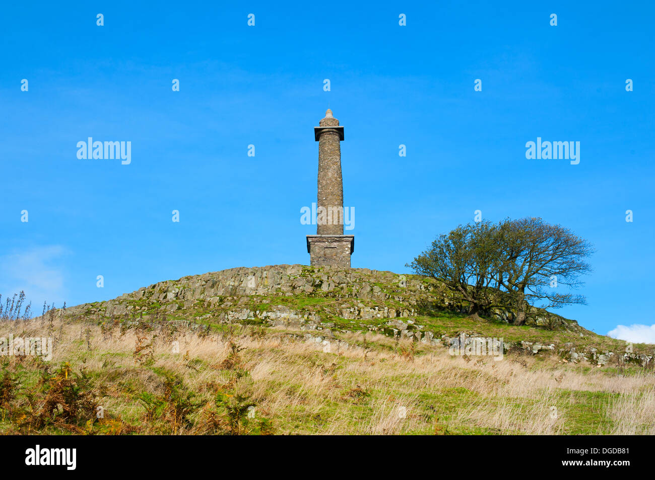 Rodney's Pillar, Breidden Hills, on the Shropshire-Powys border, UK ...