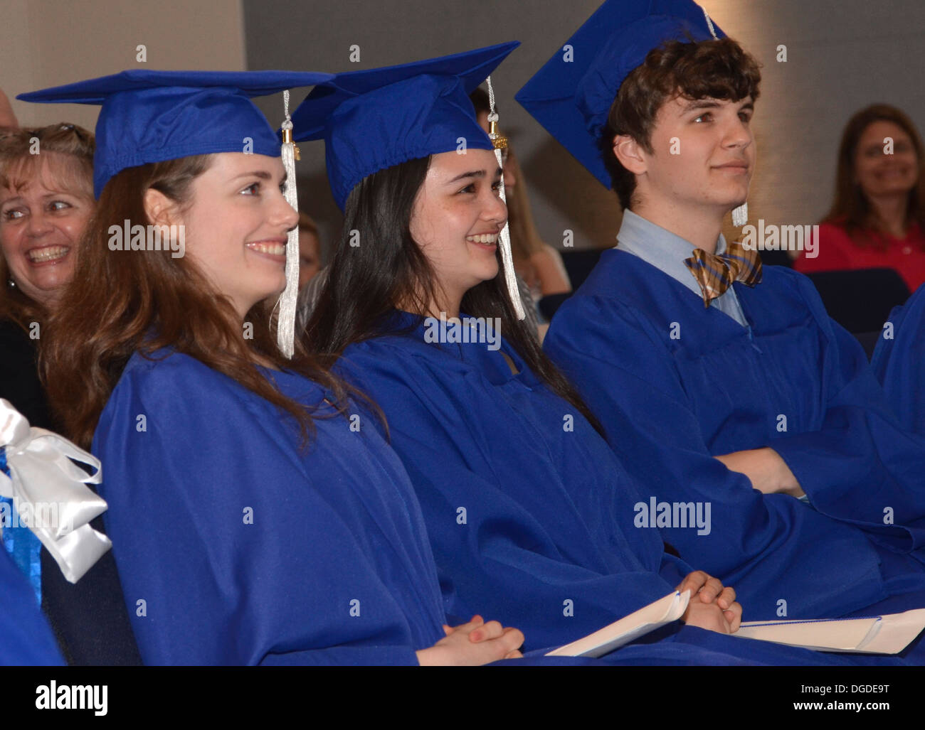 Home school high school graduates attend a graduation ceremony for ...