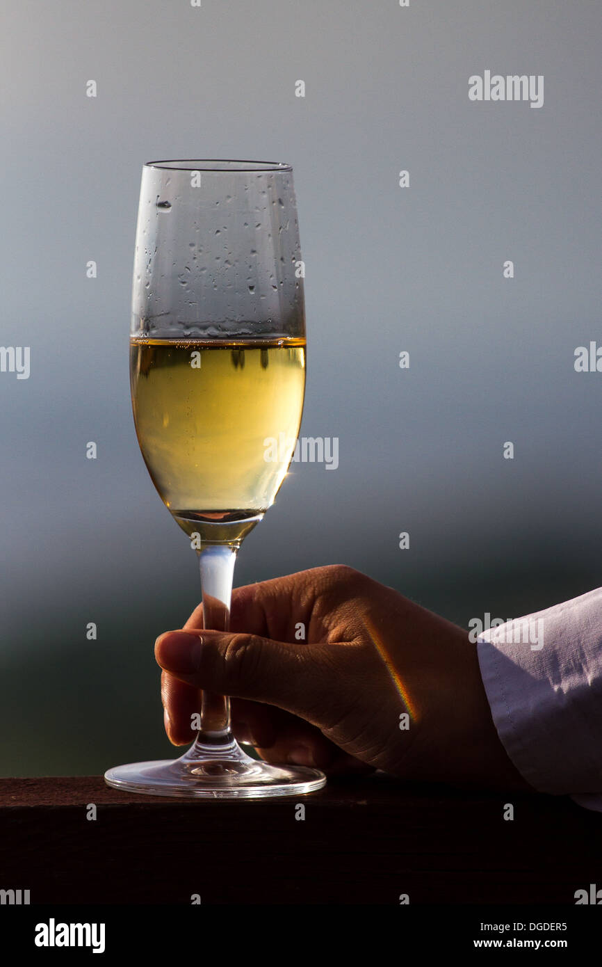 a glass of wine in hand Stock Photo - Alamy