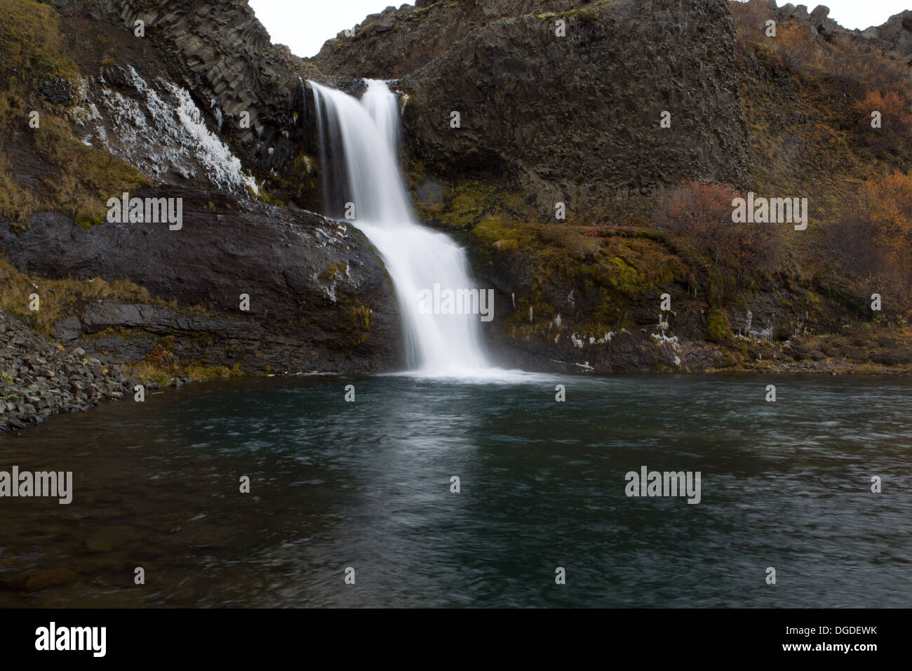 Waterfall flow skoga hi-res stock photography and images - Alamy