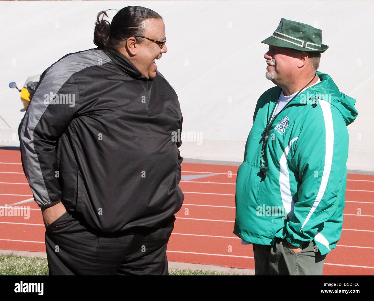 Oct. 18, 2013 - U.S. - SPORTS-- New Mexico Stars football coach Dominic ...