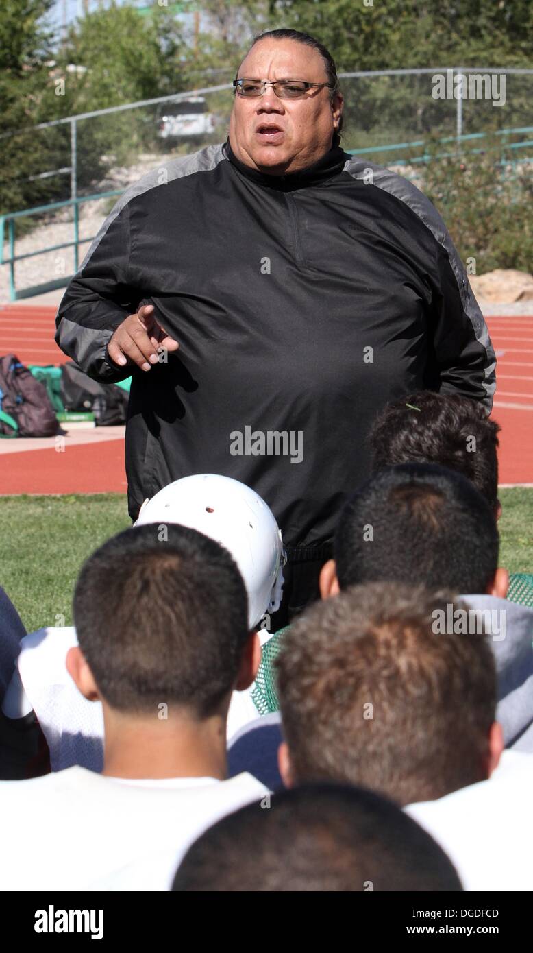 Oct. 18, 2013 - U.S. - SPORTS-- New Mexico Stars football coach Dominic ...