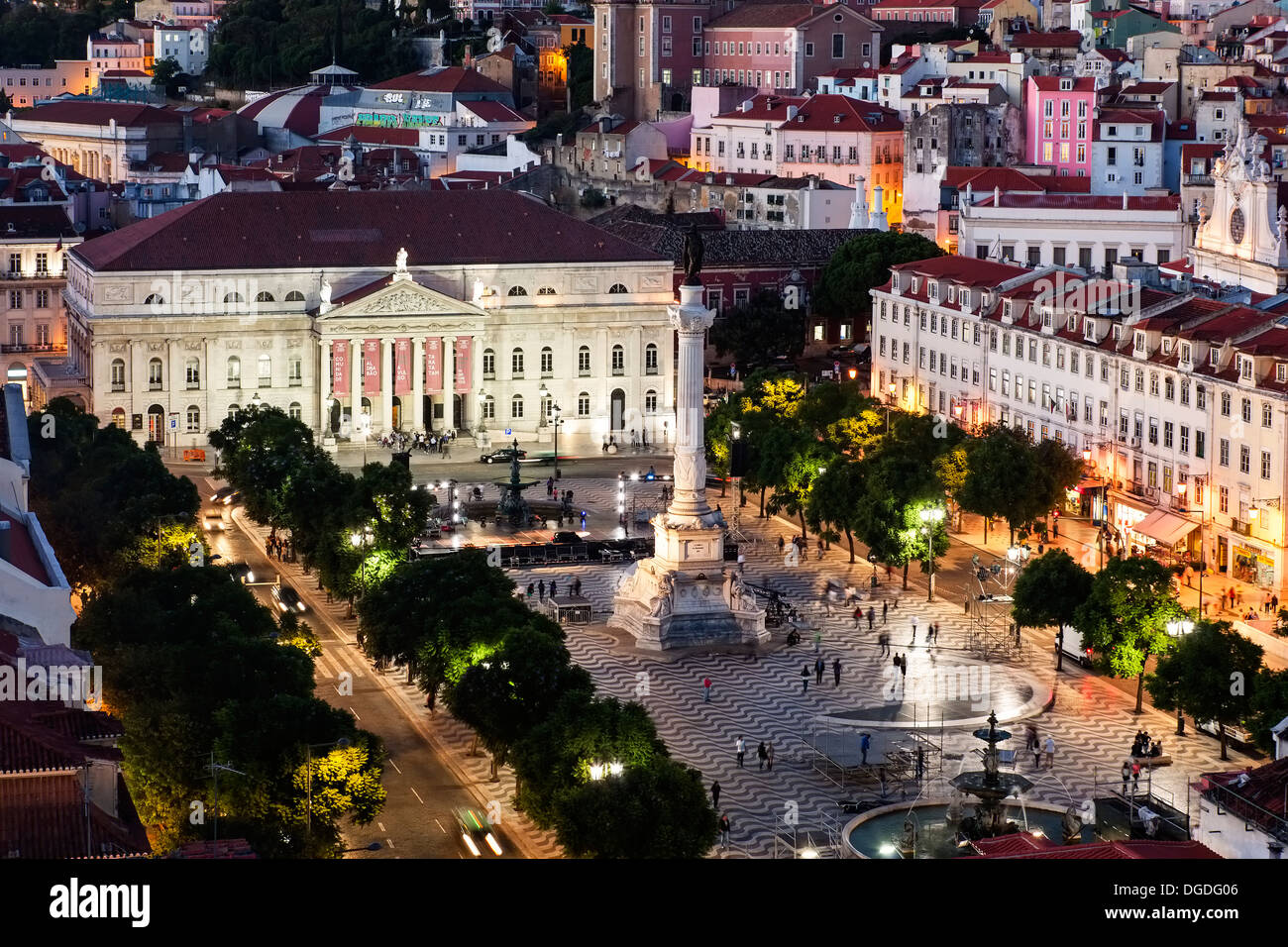 D pedro iv square hi-res stock photography and images - Alamy