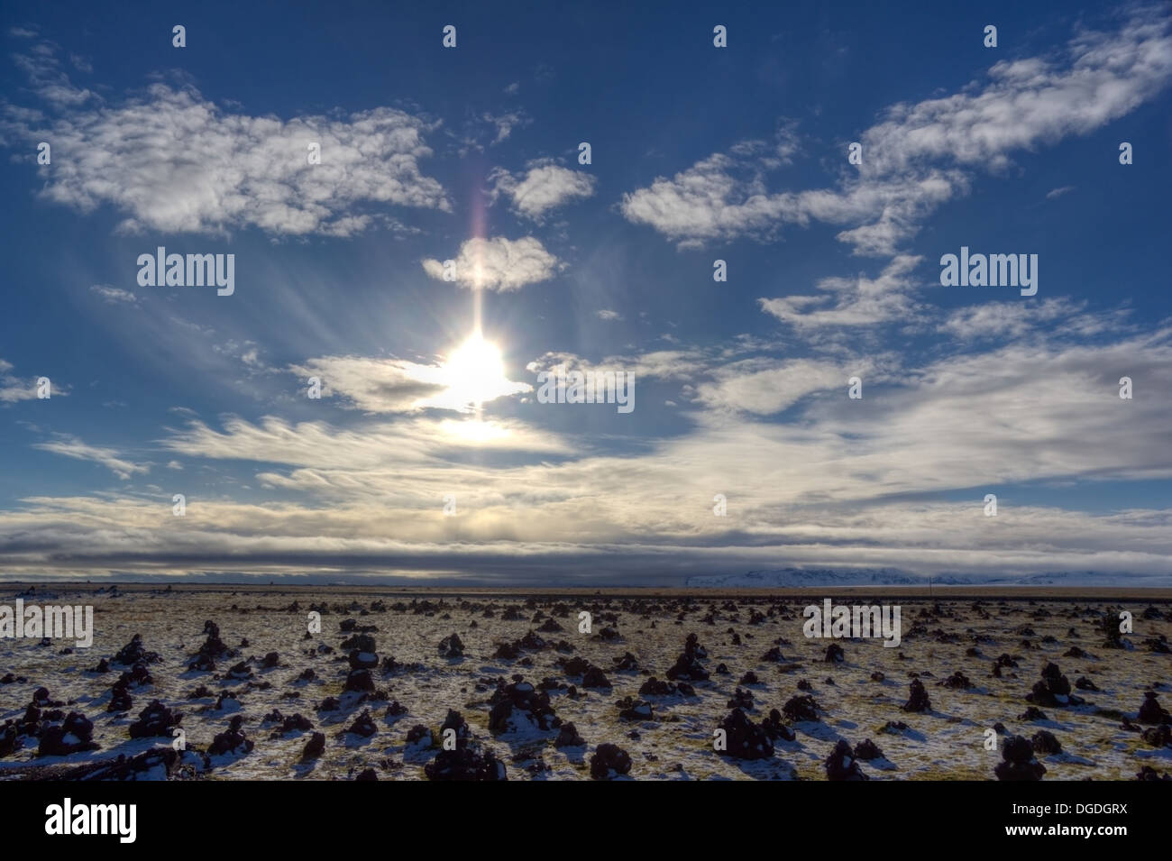 landscape with stone cones, Iceland Stock Photo - Alamy