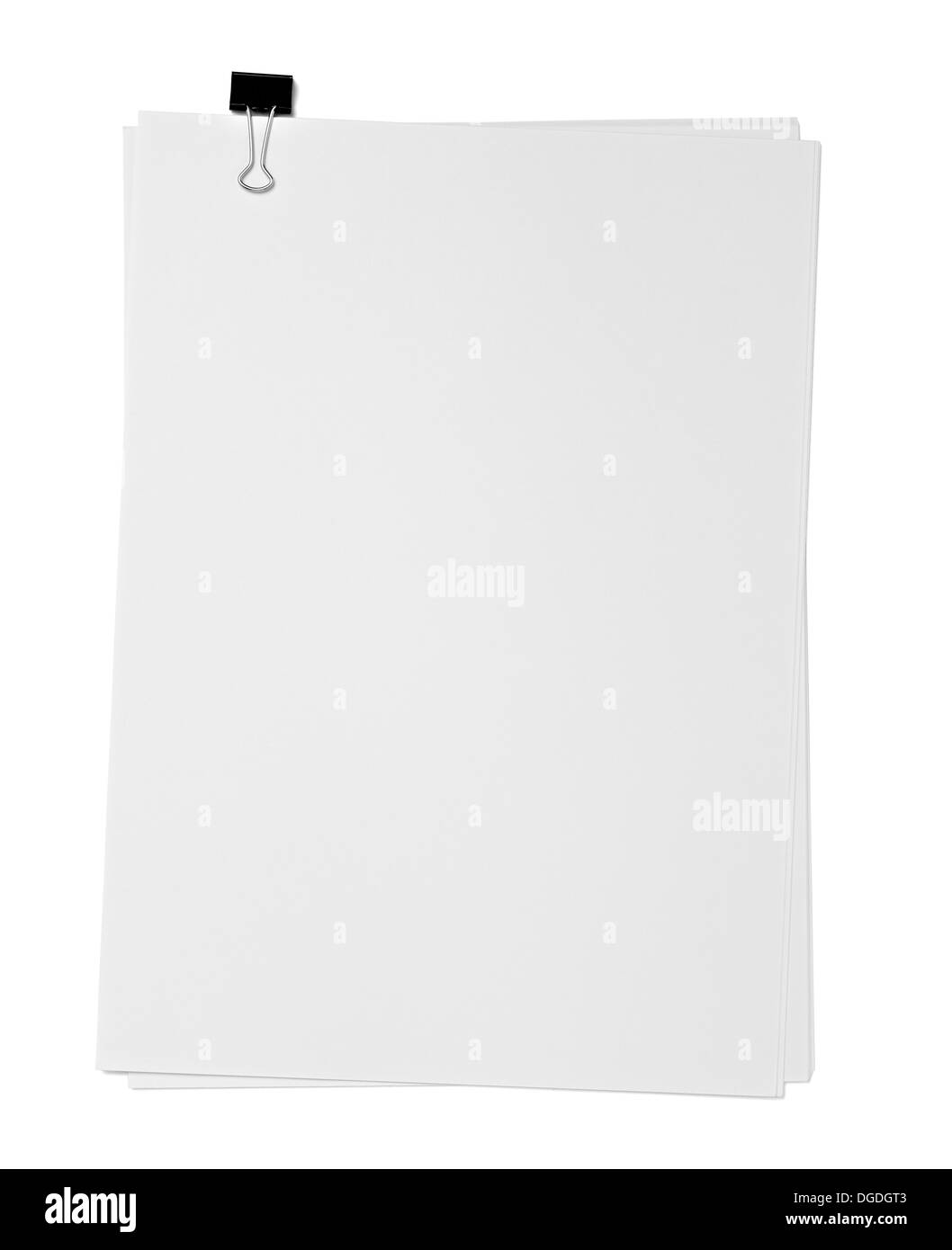 Clipboard empty sheet paper Black and White Stock Photos & Images - Alamy