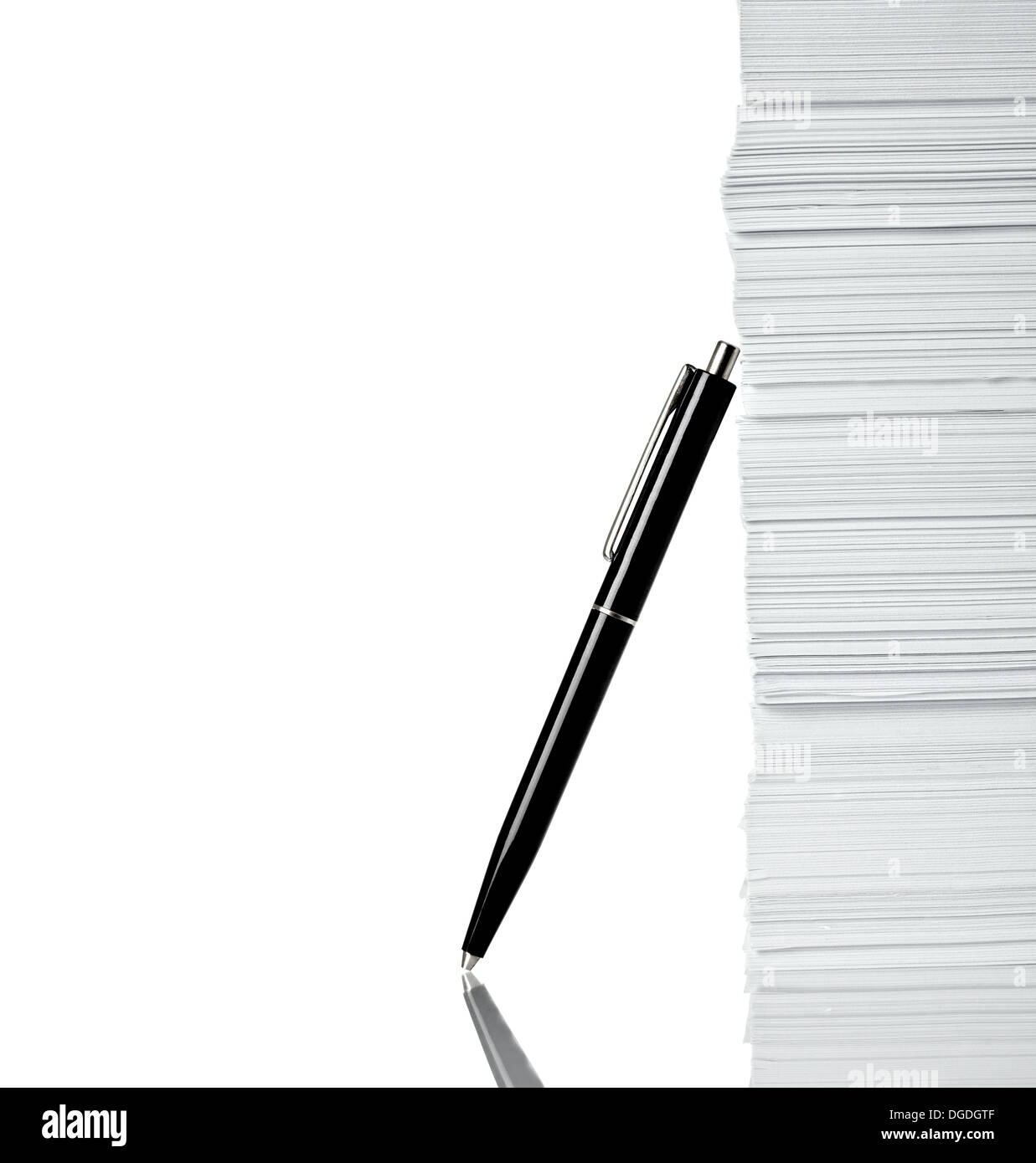 Office book stack hi-res stock photography and images - Alamy