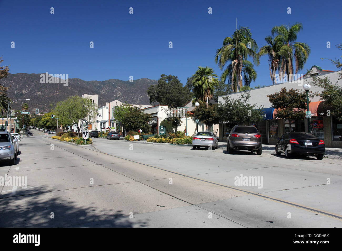 Myrtle Avenue, Downtown Monrovia, California Stock Photo - Alamy