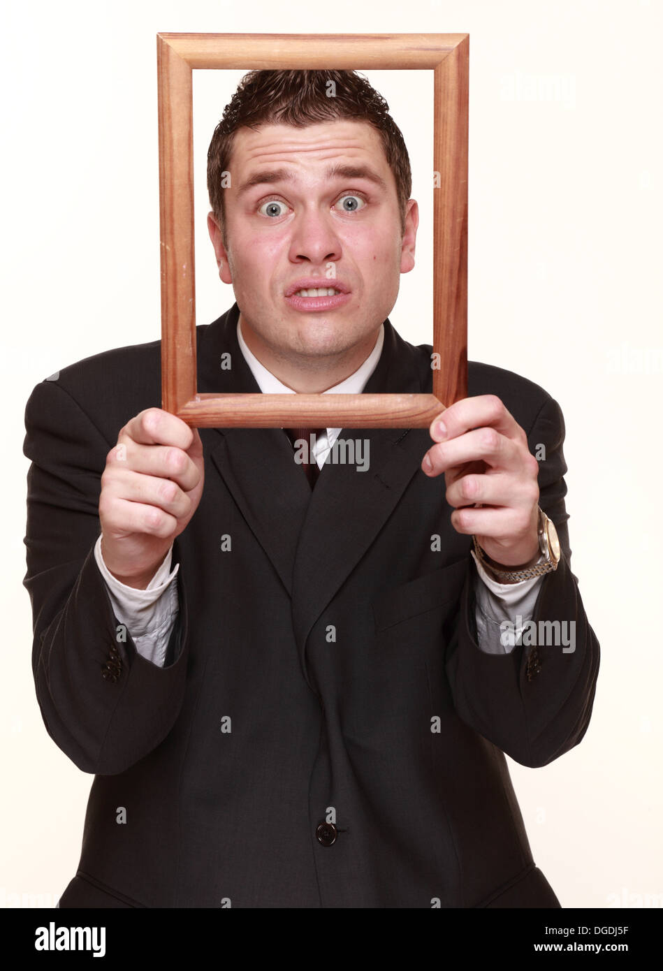 Excitment man face hi-res stock photography and images - Alamy