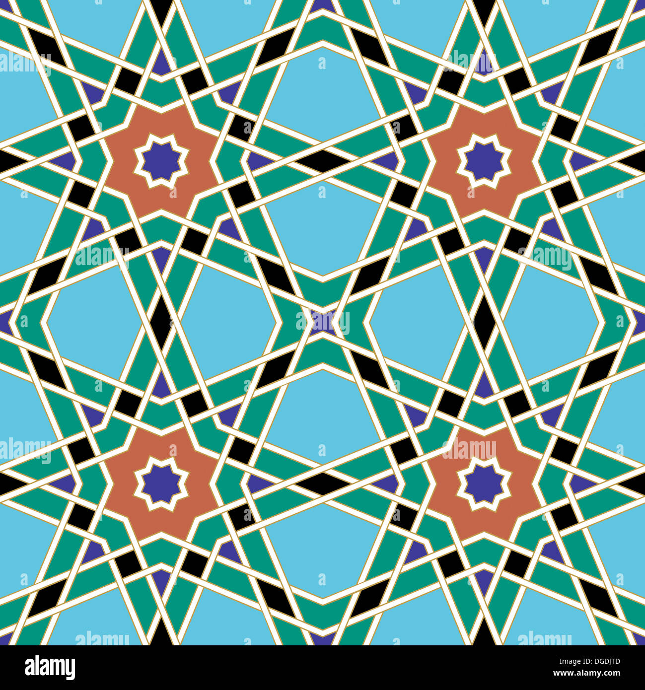Morocco Seamless Pattern Stock Photo - Alamy
